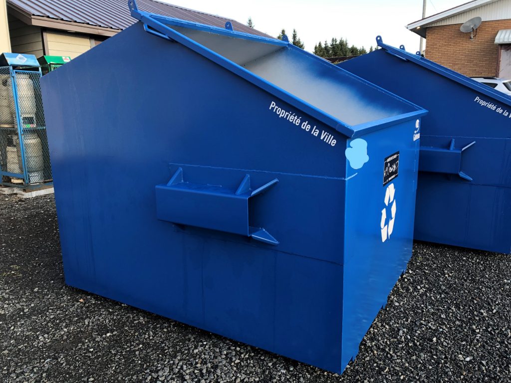 Conteneur à déchet - recyclage 8 verges Avant - Low profil - neuf ...
