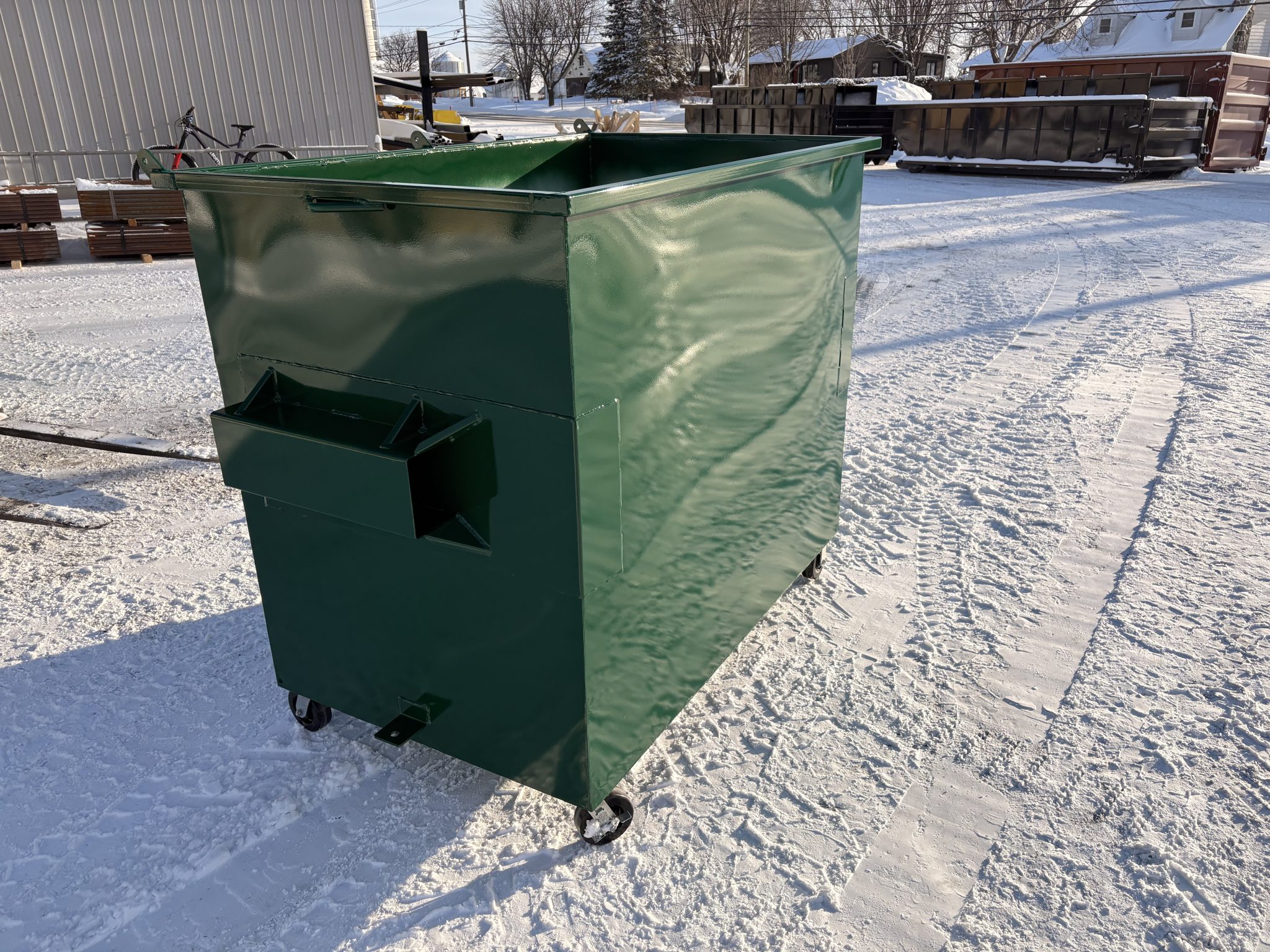 Conteneur à Déchet / Recyclage, HD - 4 verges Avant - neuf - Plat ...